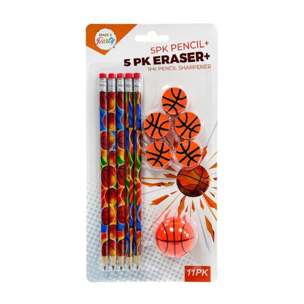 Basketball Pencil & Eraser Party Favors – Top Party Supplies, Hoppers ...