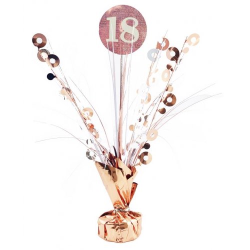 18th Birthday Centerpiece Weight Rose Gold Top Party Supplies