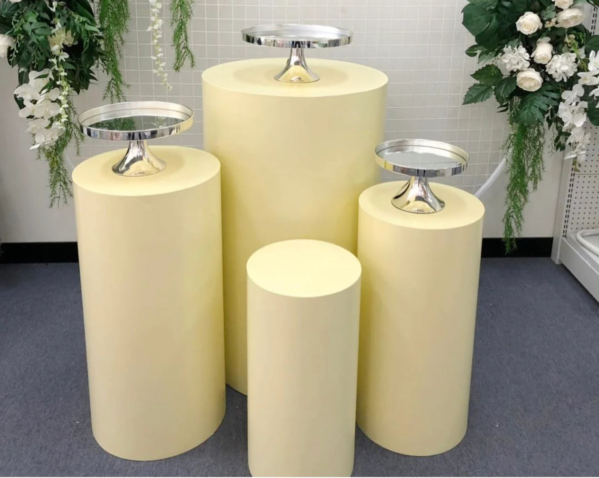 Pastel Yellow Plinths 4pcs – Top Party Supplies, Hoppers Crossing ...