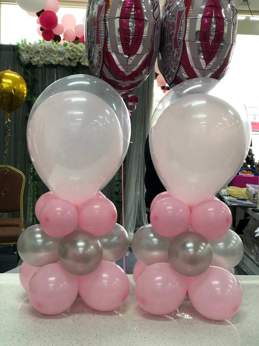 3 Layers Clear Double Stuffed Balloon Table Centrepiece – Top Party ...
