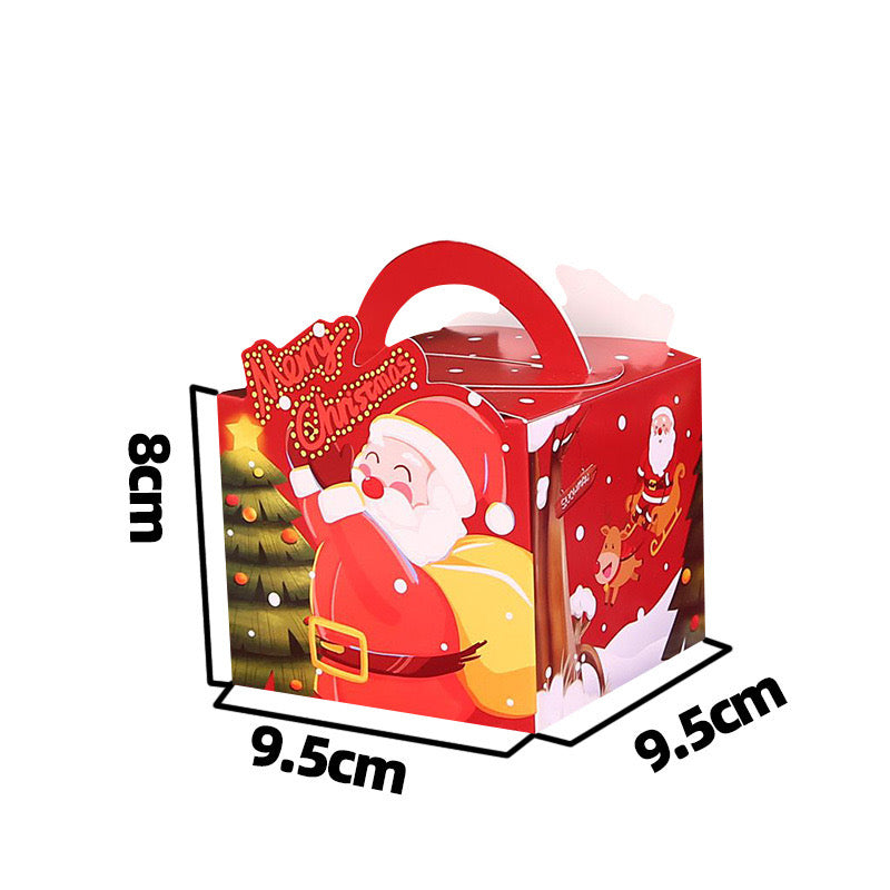 Merry Christmas Santa Carry Gift Or Sweets Box With Handle – Top Party ...