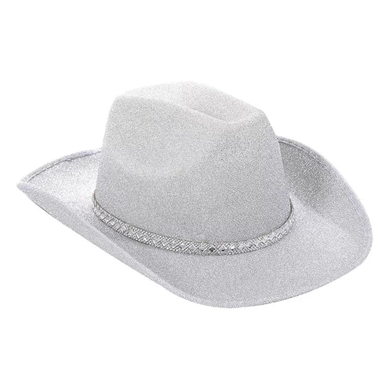 Shiny White Diamond Cowboy Hat – Top Party Supplies, Hoppers Crossing ...
