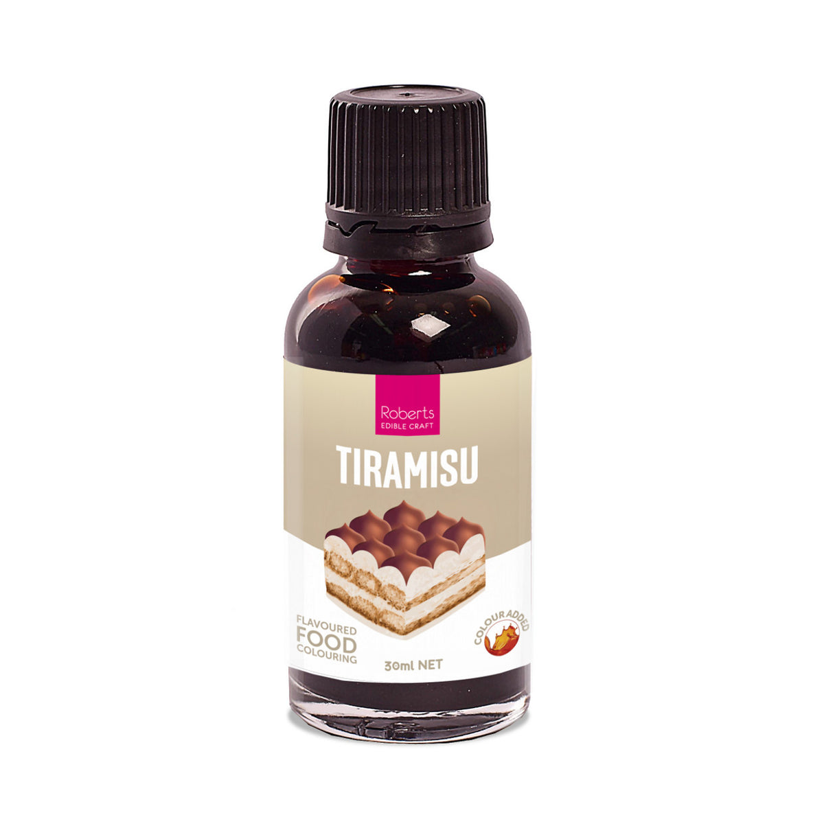 Tiramisu - Flavoured Roberts Food Edible Colouring 30ml – Top Party ...