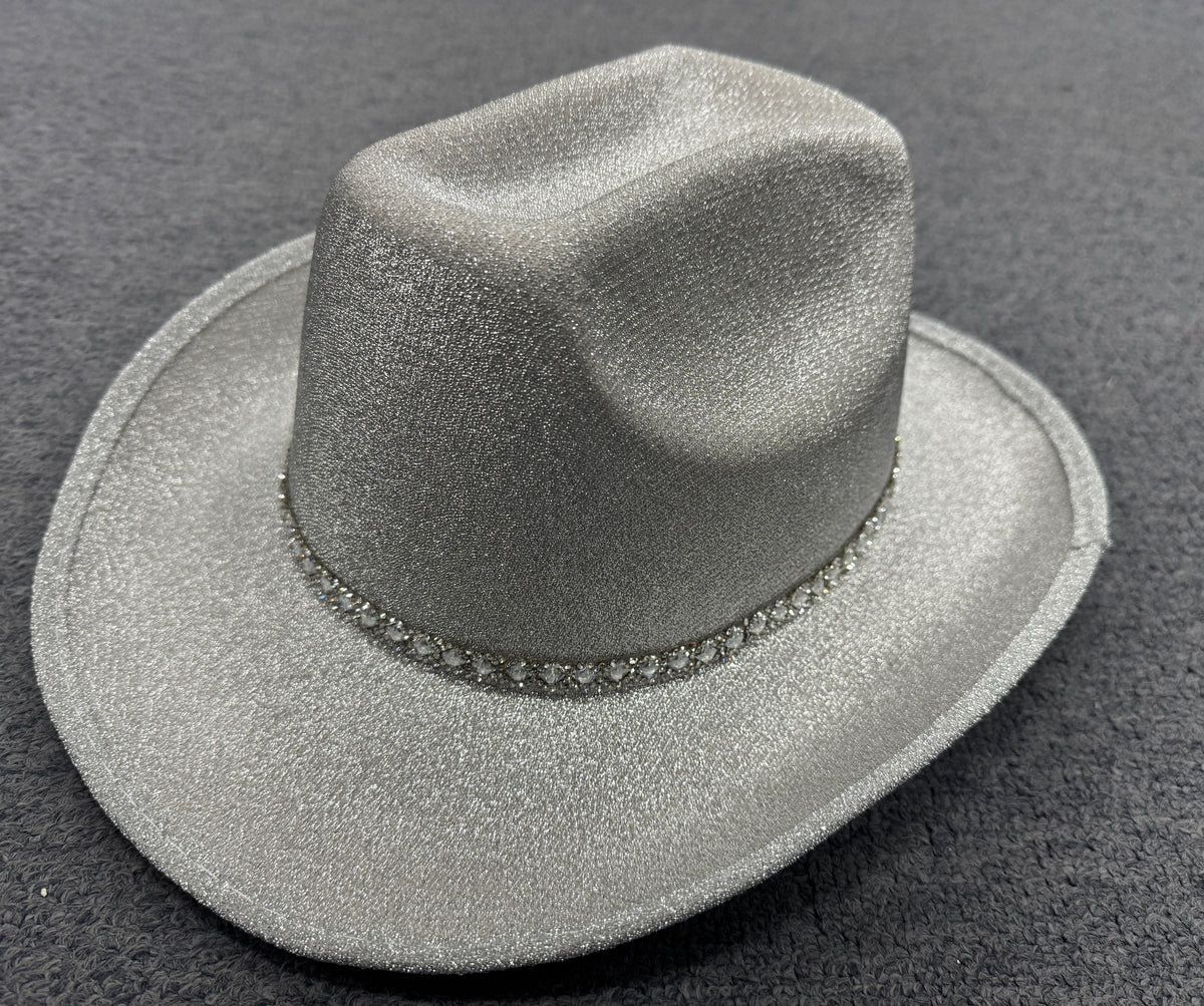 Shiny White Diamond Cowboy Hat – Top Party Supplies, Hoppers Crossing ...