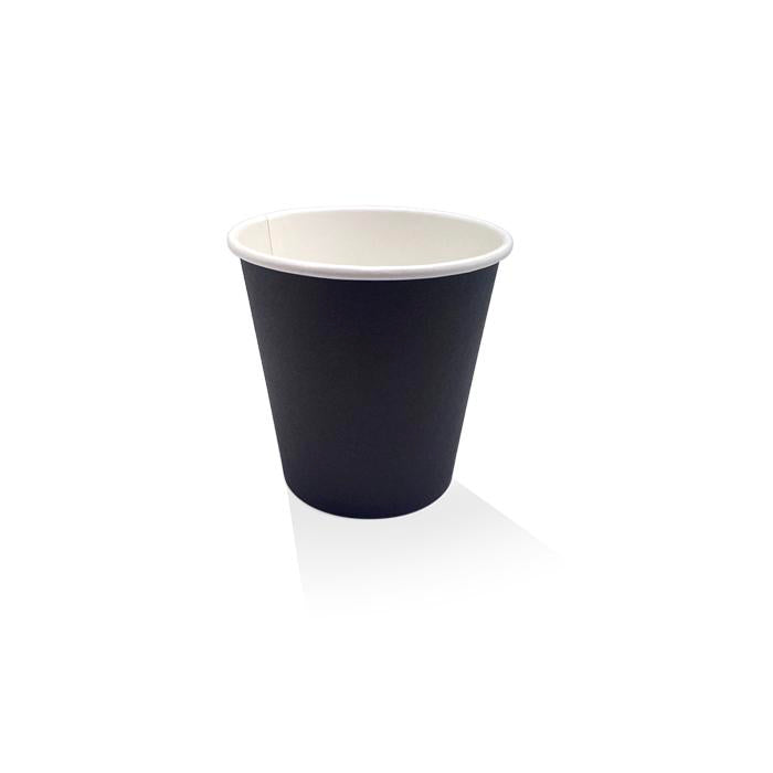 50pk 8oz /265ml Black Paper PE Coated Drinking Cup – Top Party Supplies ...