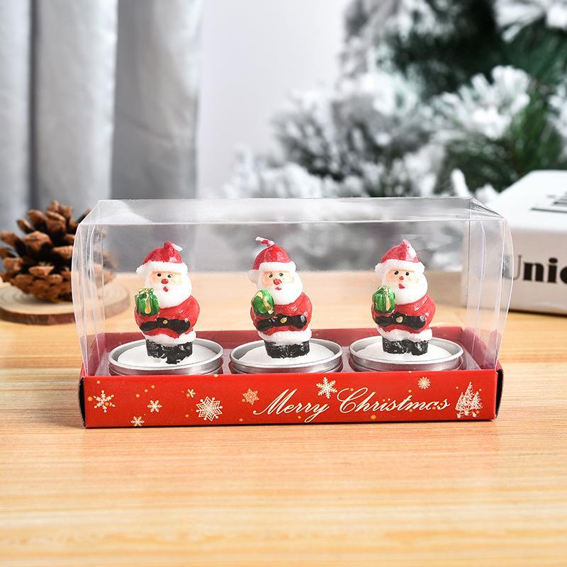 Christmas Santa Tealight Candles Pack of 3 – Top Party Supplies ...