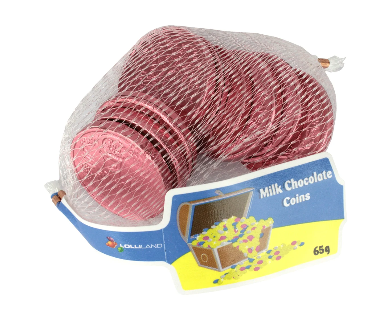 Lolliland Pink Chocolate Coins Candy Lollies - 65g – Top Party Supplies ...