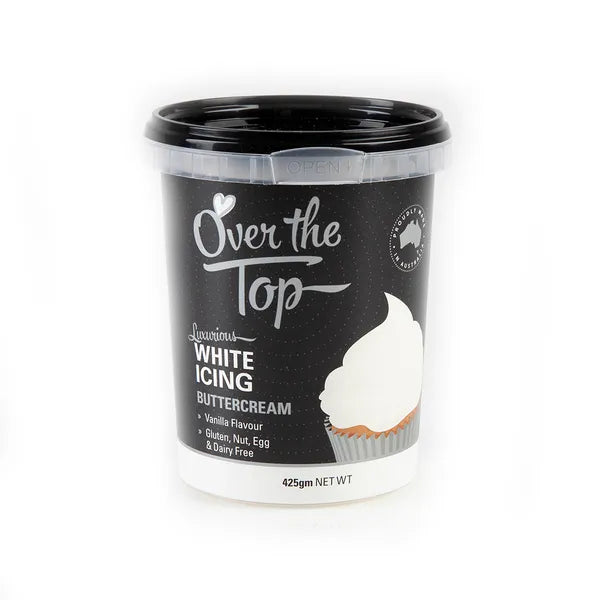 White - Over The Top Buttercream Icing Tub 425g – Top Party Supplies ...