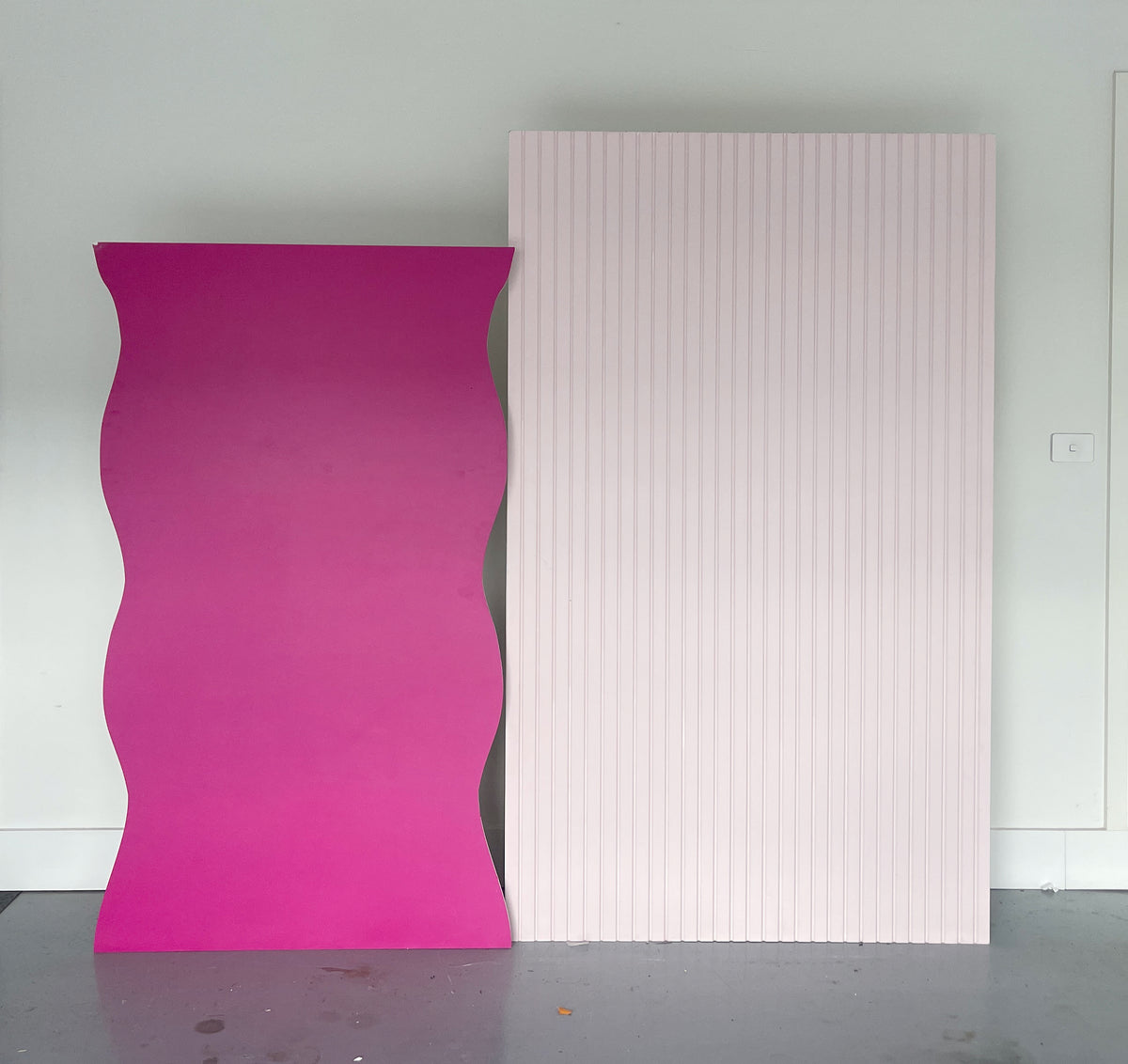 Rectangle Pastel Pink Ripple Wall – Top Party Supplies, Hoppers ...