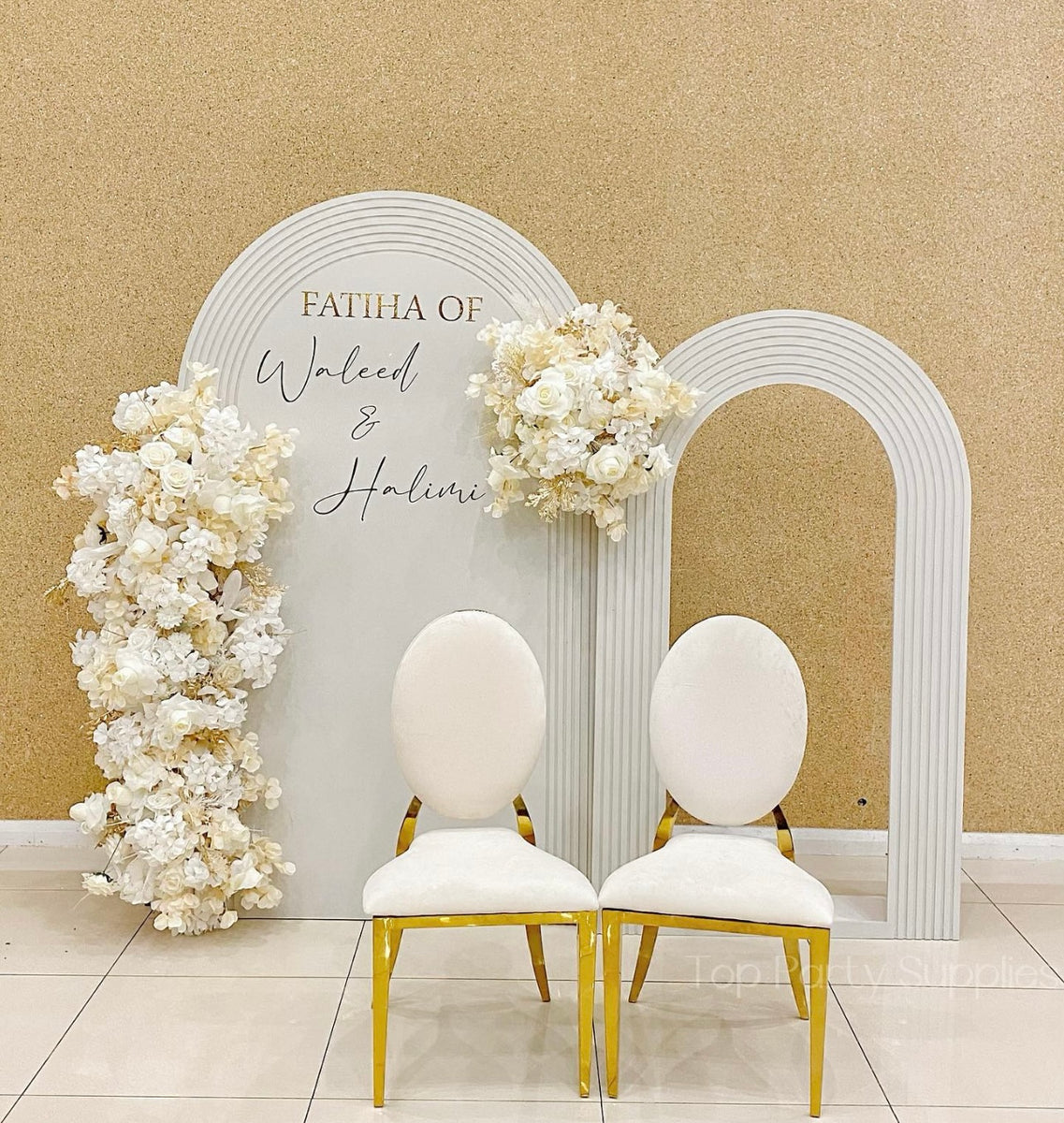 Half Ripple Arch Wall - White – Top Party Supplies, Hoppers Crossing ...