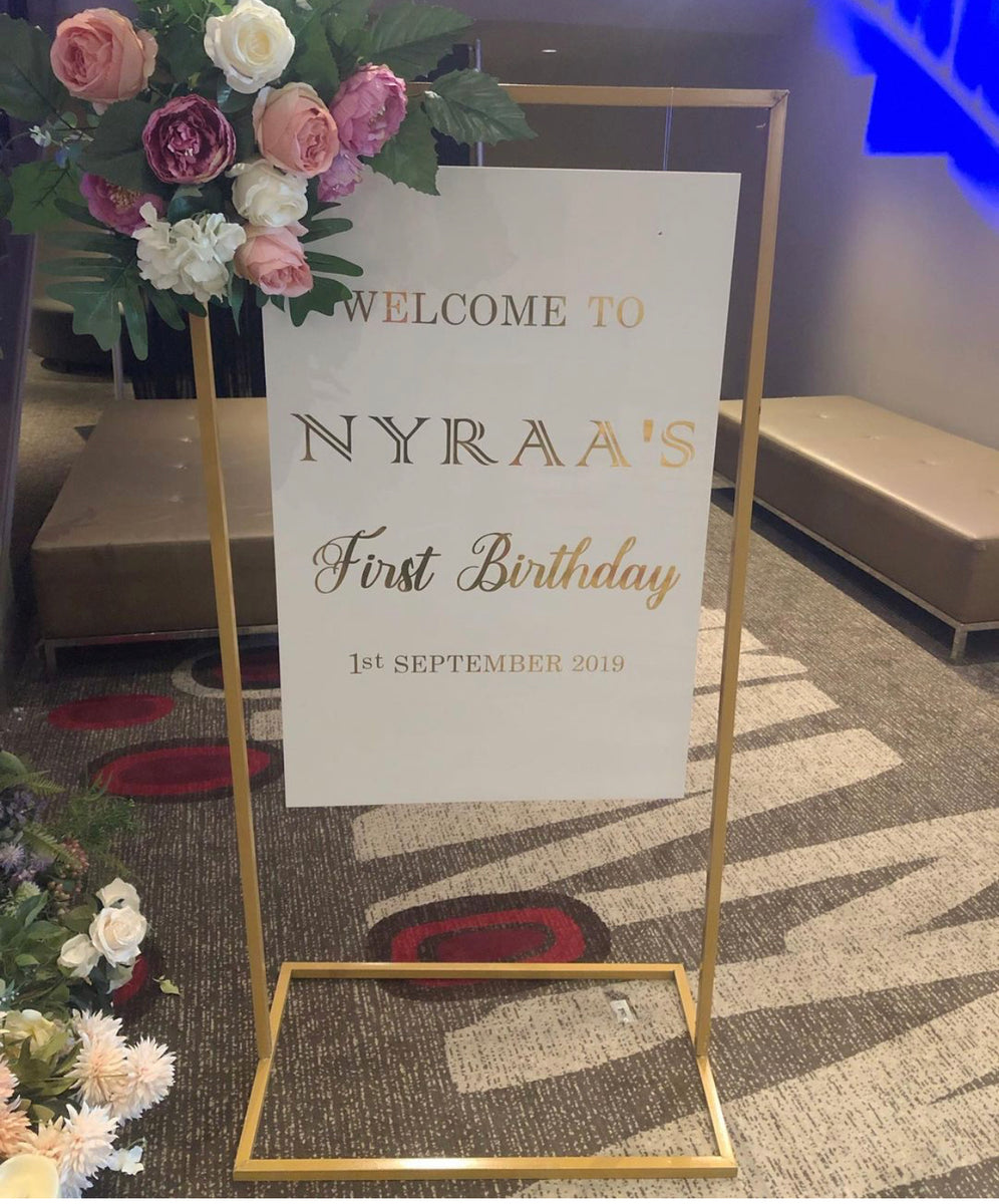 Gold Welcome Sign – Top Party Supplies, Hoppers Crossing | Decorations ...