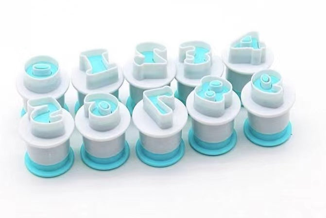 10 Number Fondant Icing Cutter Mould Molds Cake Decorating Tool – Top ...
