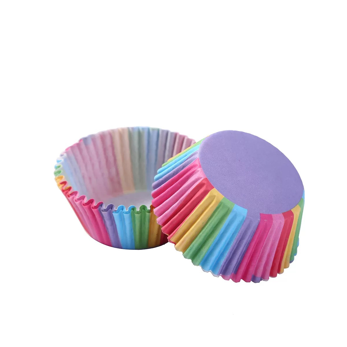 Rainbow Paper Cupcake Cases 100pk – Top Party Supplies, Hoppers ...