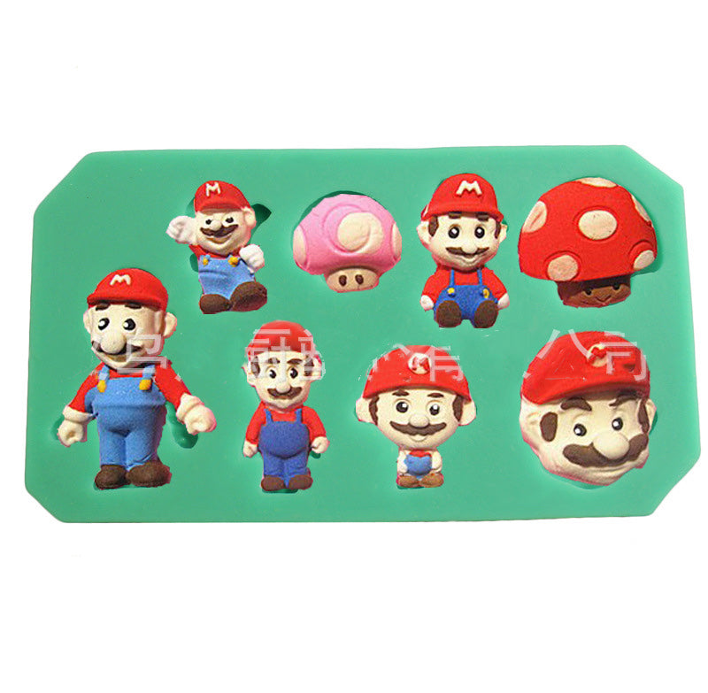 Mario Character Silicone Fondant Mould – Top Party Supplies, Hoppers ...