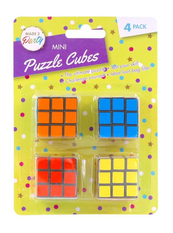 4PK Mini Novelty Puzzle Cubes Party Favors Return Gifts Loot Bag Party ...