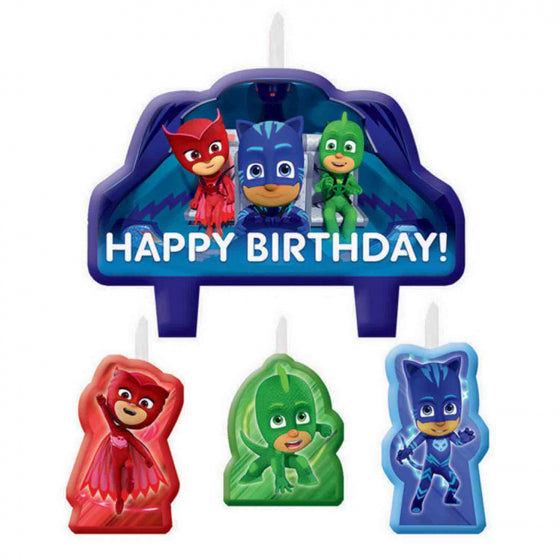 PJ Masks Birthday Party Candle Set – Top Party Supplies, Hoppers ...