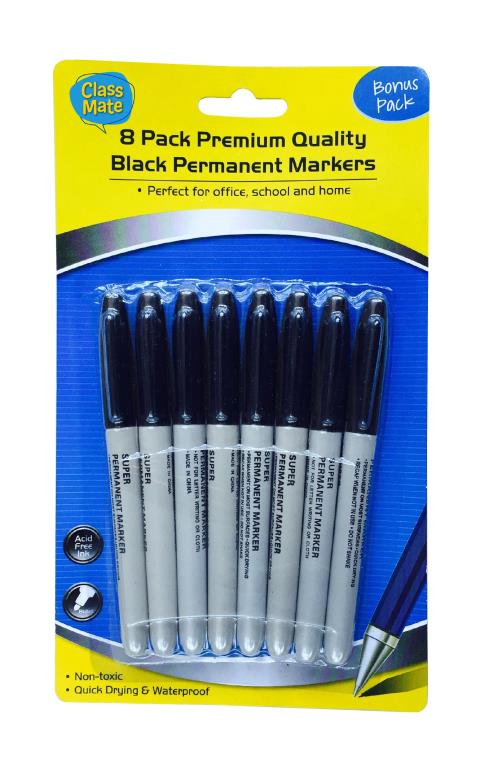 Black Markers Pens 8PK – Top Party Supplies, Hoppers Crossing ...