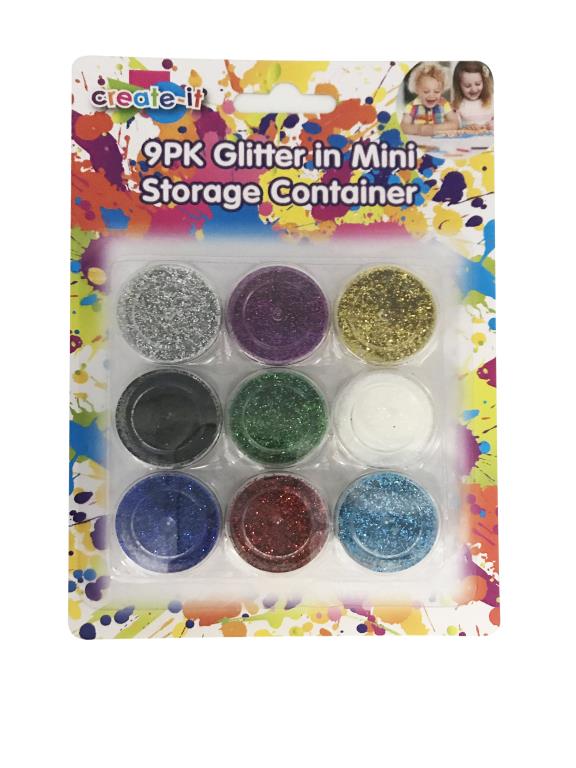 9PK Mini Craft Glitter Storage Container – Top Party Supplies, Hoppers ...