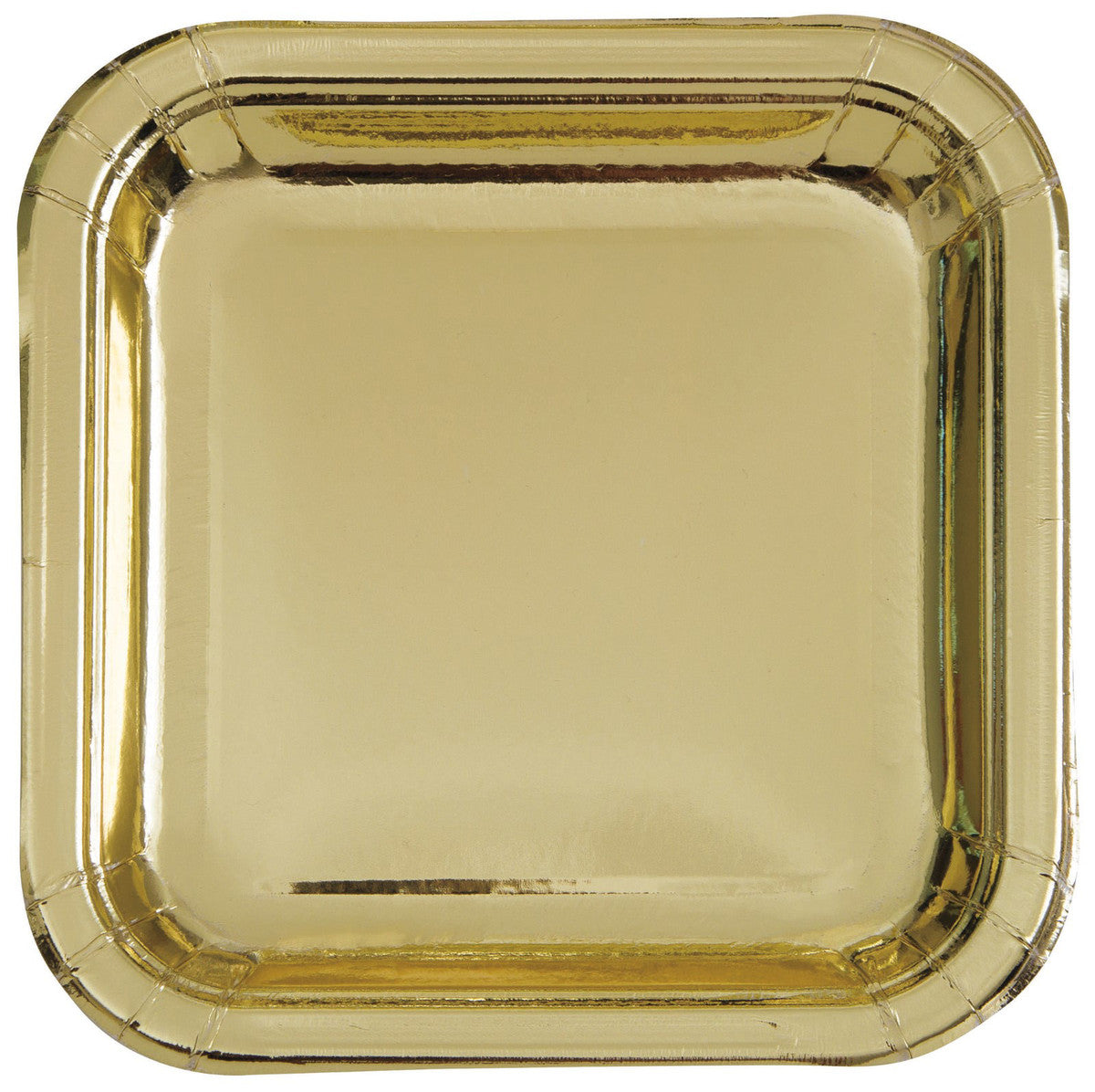 Small 18cm Metallic Gold Square Plates 8Pk – Top Party Supplies ...