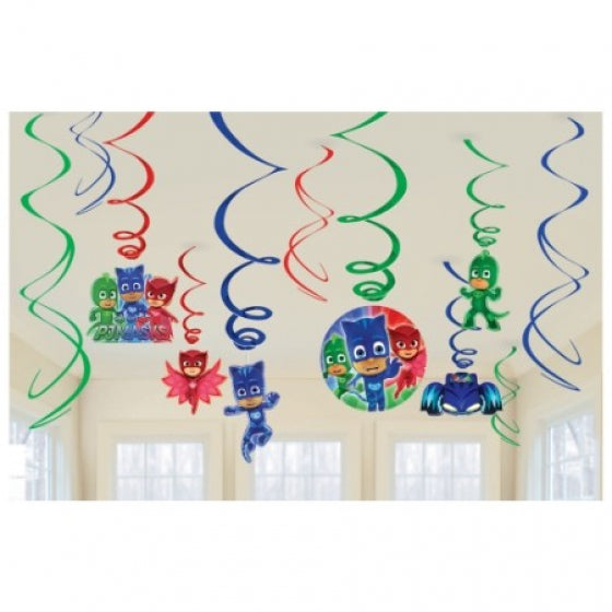PJ Masks Swirl Decorations 12Pack – Top Party Supplies, Hoppers ...