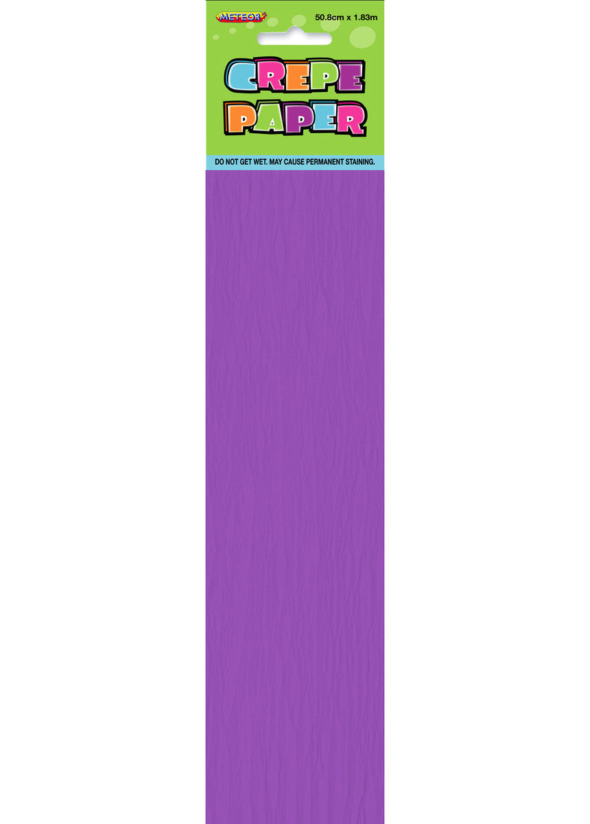 Crepe Paper Pretty Purple 50.8cm X 1.83m (20" X 72") – Top Party ...