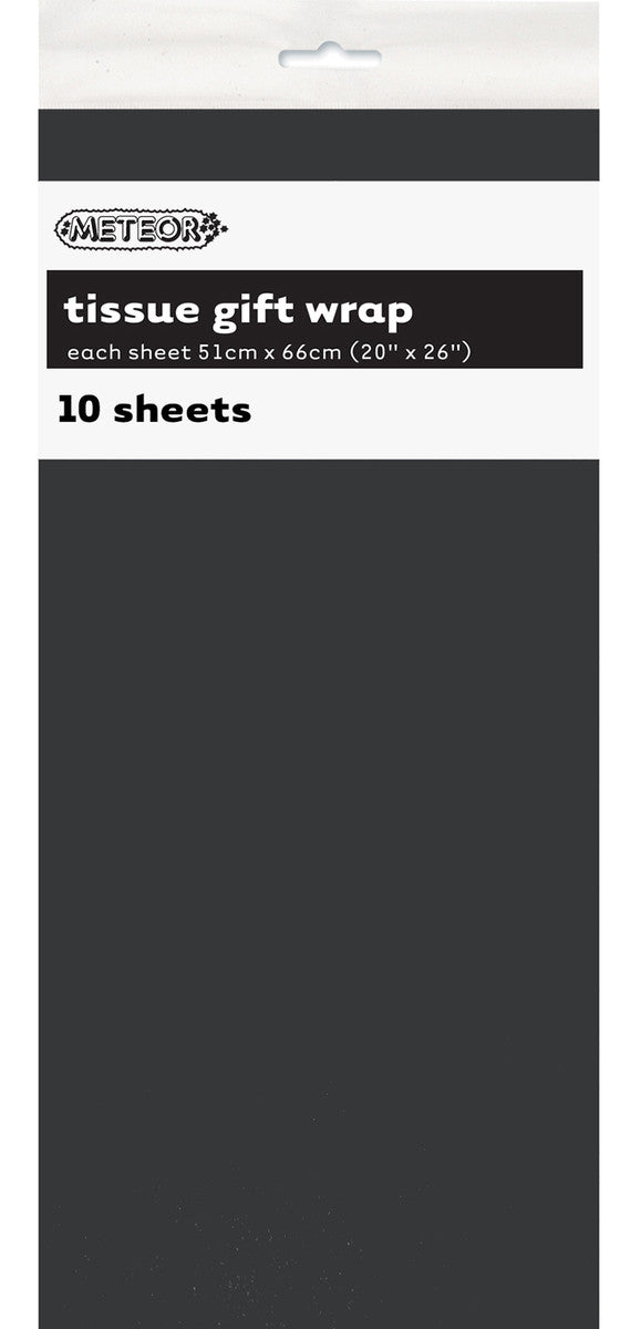 Black Tissue Paper Sheets 10Pk – Top Party Supplies, Hoppers Crossing ...