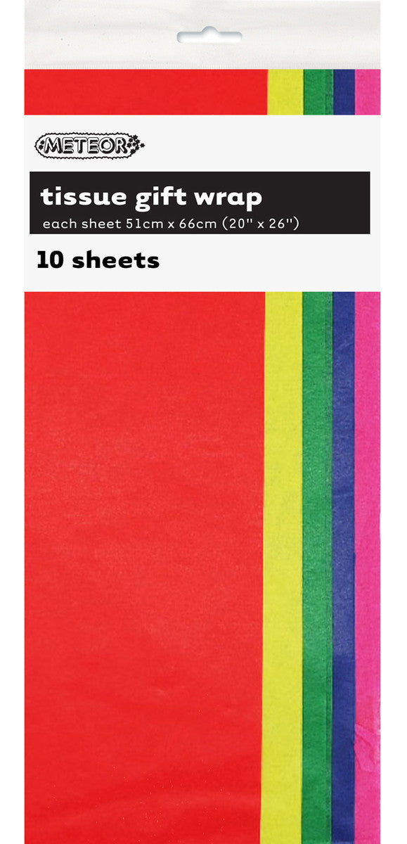 Standard Assorted Tissue Paper Sheets 10Pk – Top Party Supplies ...