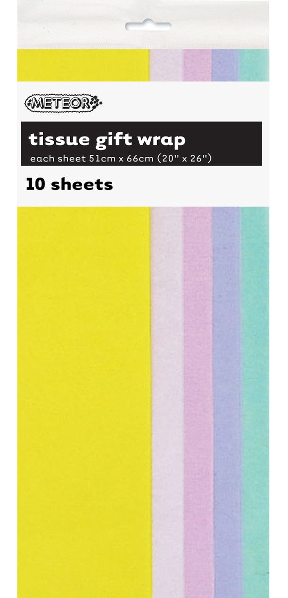 Pastel Assorted Tissue Paper Sheets 10Pk – Top Party Supplies, Hoppers ...