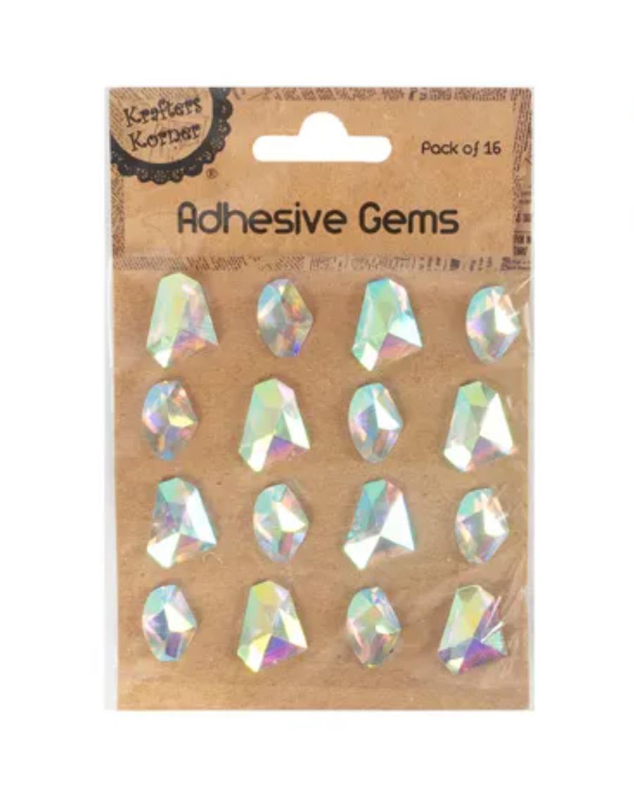 16PK Craft Adhesive Gems Krafters Korner – Top Party Supplies, Hoppers ...