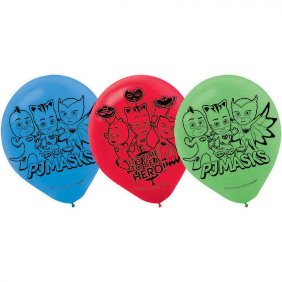PJ MASKS 30CM LATEX BALLOONS 6PK – Top Party Supplies, Hoppers Crossing ...
