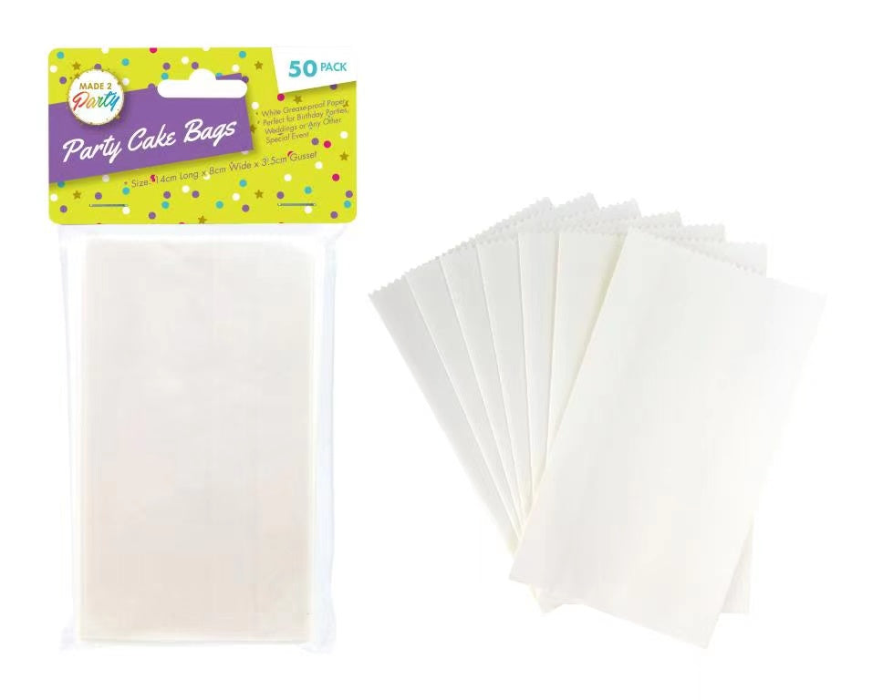 Paper Cake Bags 50Pack – Top Party Supplies, Hoppers Crossing ...