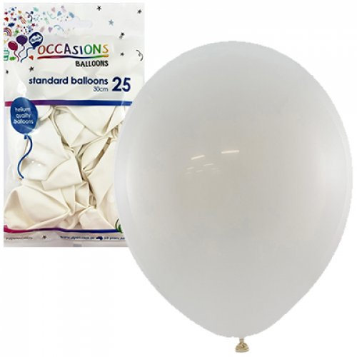 White 30cm Balloons 25pk – Top Party Supplies, Hoppers Crossing ...