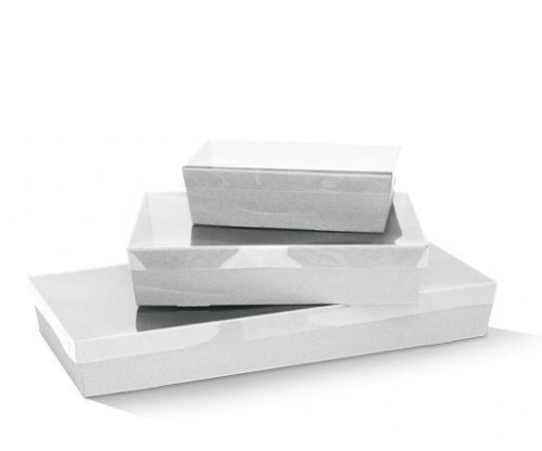 White Catering Tray With Clear PVC Lid Grazing /Hamper Box – Top Party ...