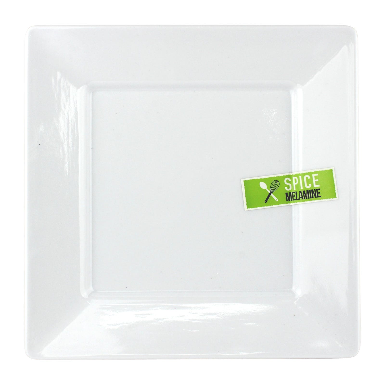 20cm Small White Square Melamine Plate – Top Party Supplies, Hoppers ...