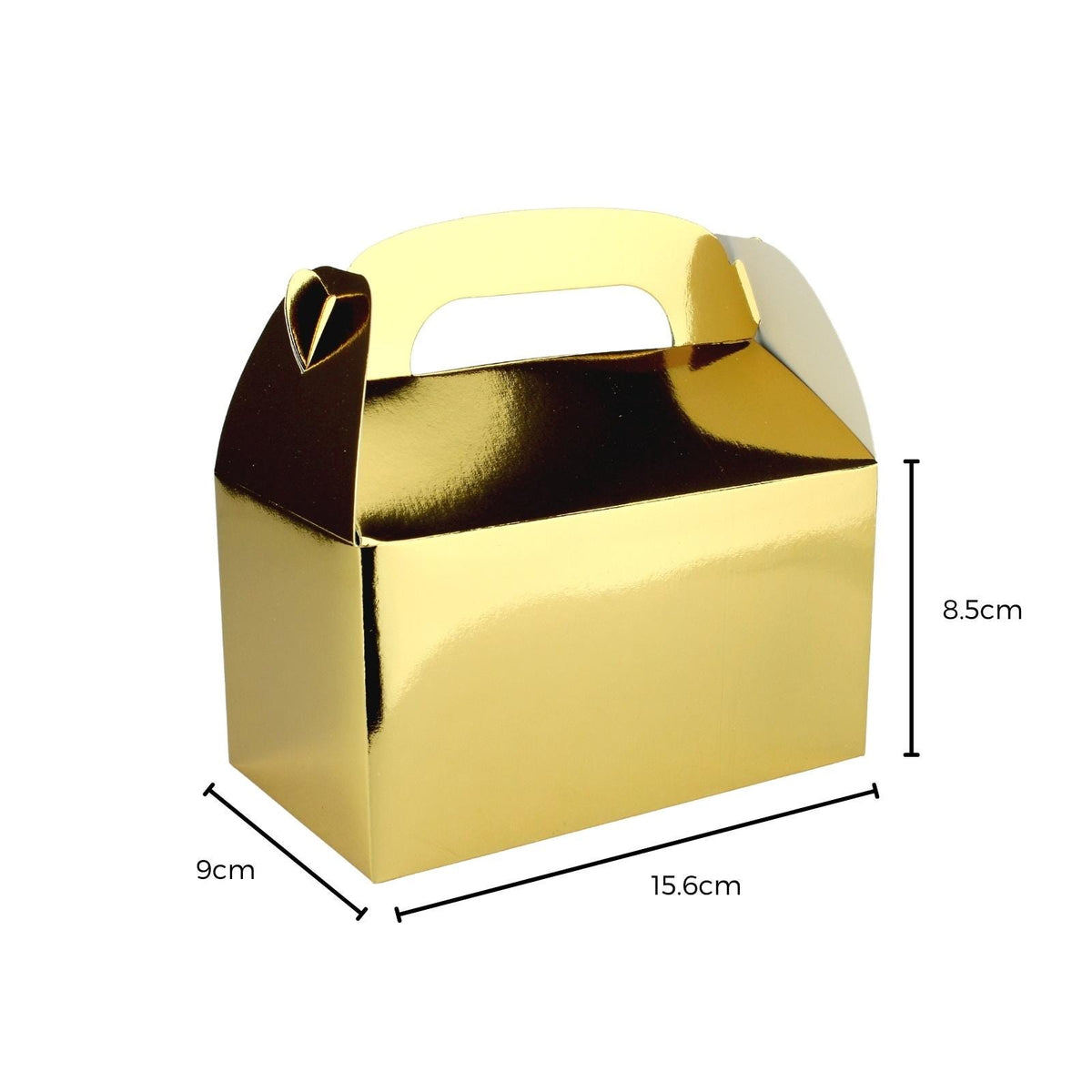 Gold Treat / Lolly Return Gift Boxes With Handle – Top Party Supplies ...