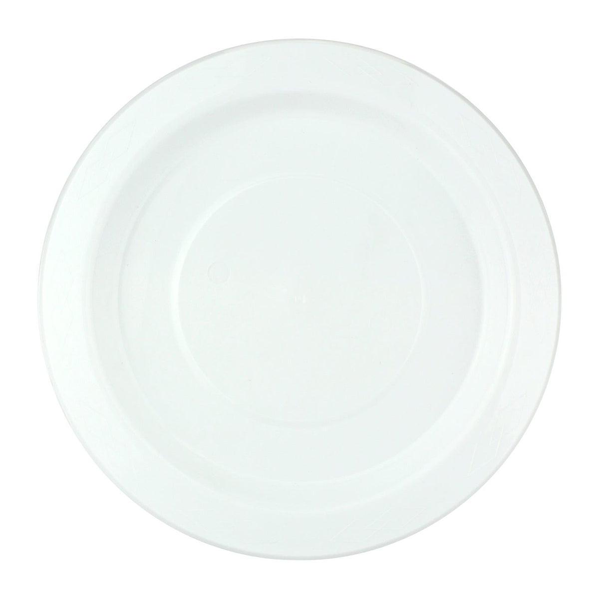 White Small Reusable Round Plastic Plates 25pk – Top Party Supplies ...