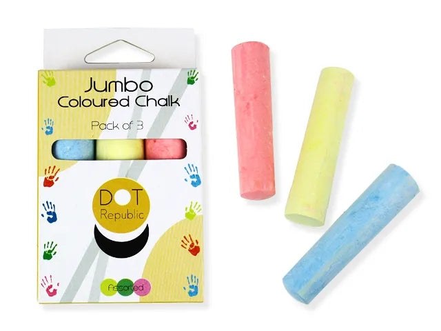3Pack Jumbo Coloured Chalk – Top Party Supplies, Hoppers Crossing ...
