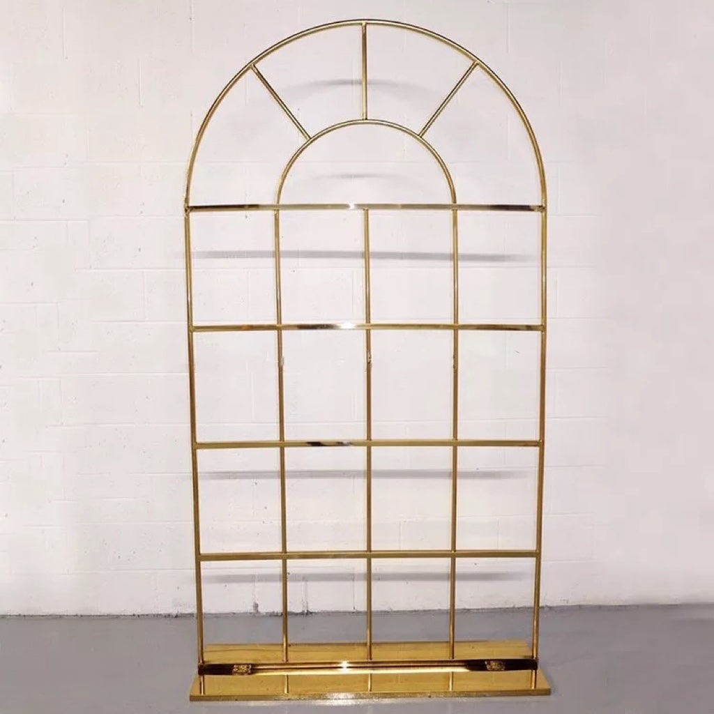 Metallic gold French Window Arch Backdrop – Top Party Supplies, Hoppers ...