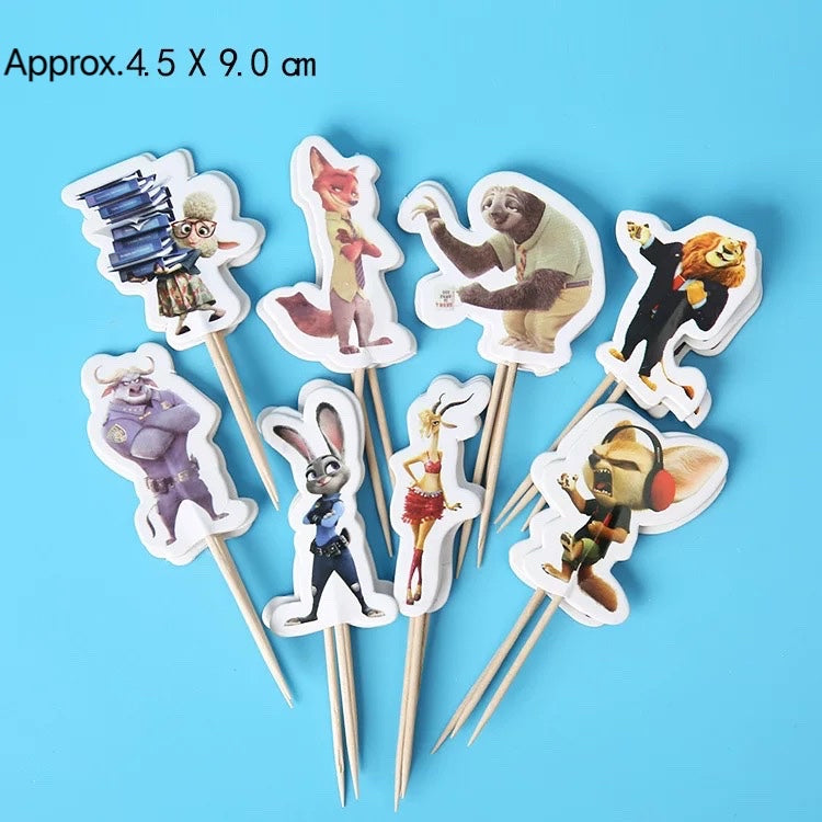 Zootopia Cupcake Cake Toppers 24pk – Top Party Supplies, Hoppers ...