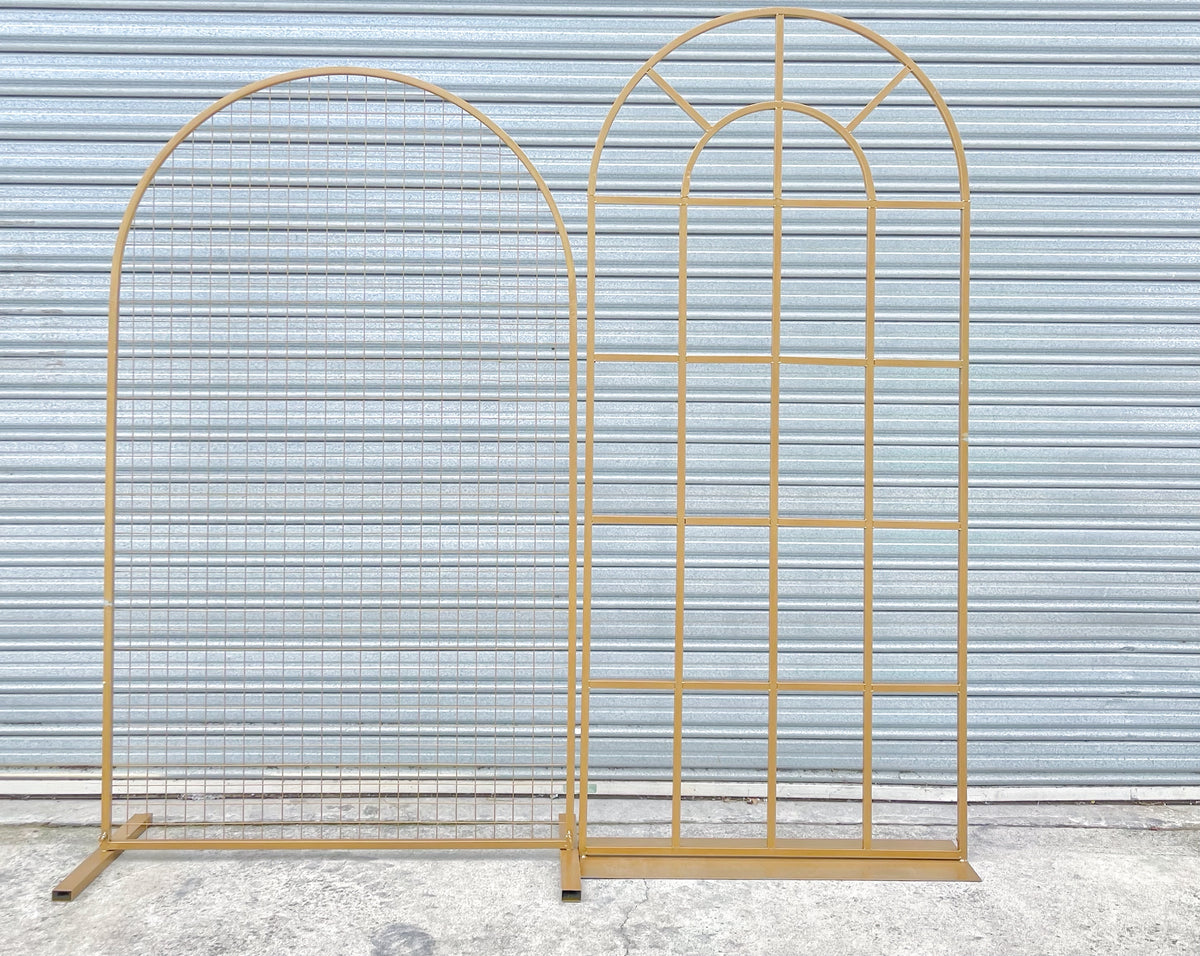 Gold Mesh Arch Backdrop – Top Party Supplies, Hoppers Crossing ...