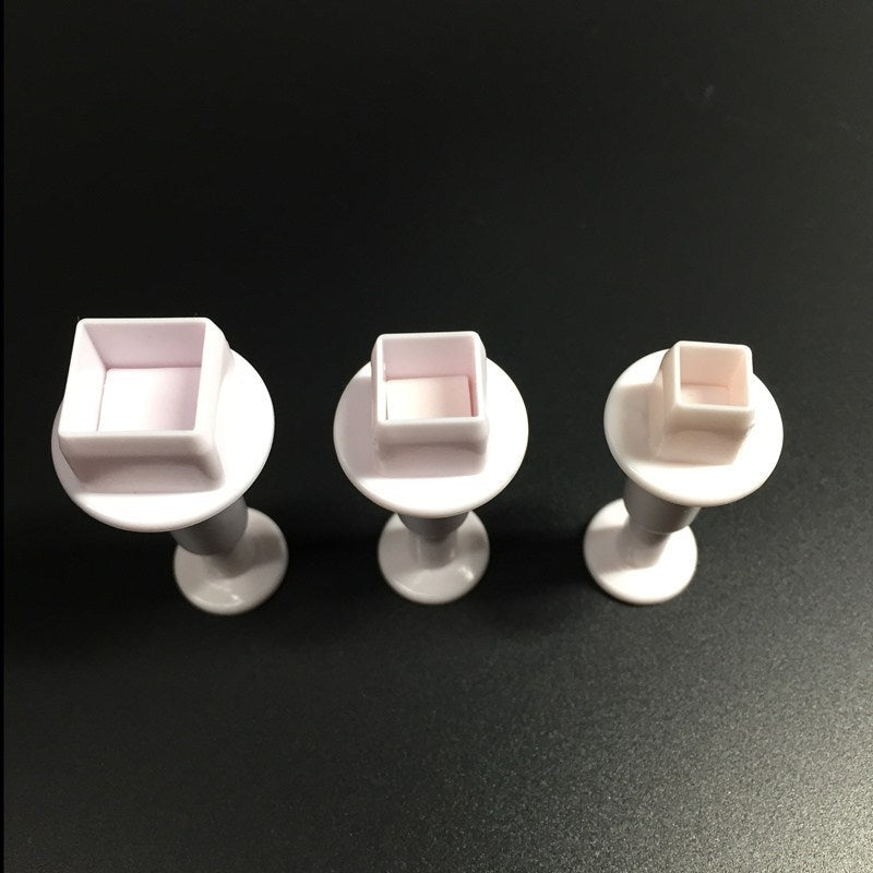 Square Shape Plunger Fondant Cutter 3pcs – Top Party Supplies, Hoppers ...