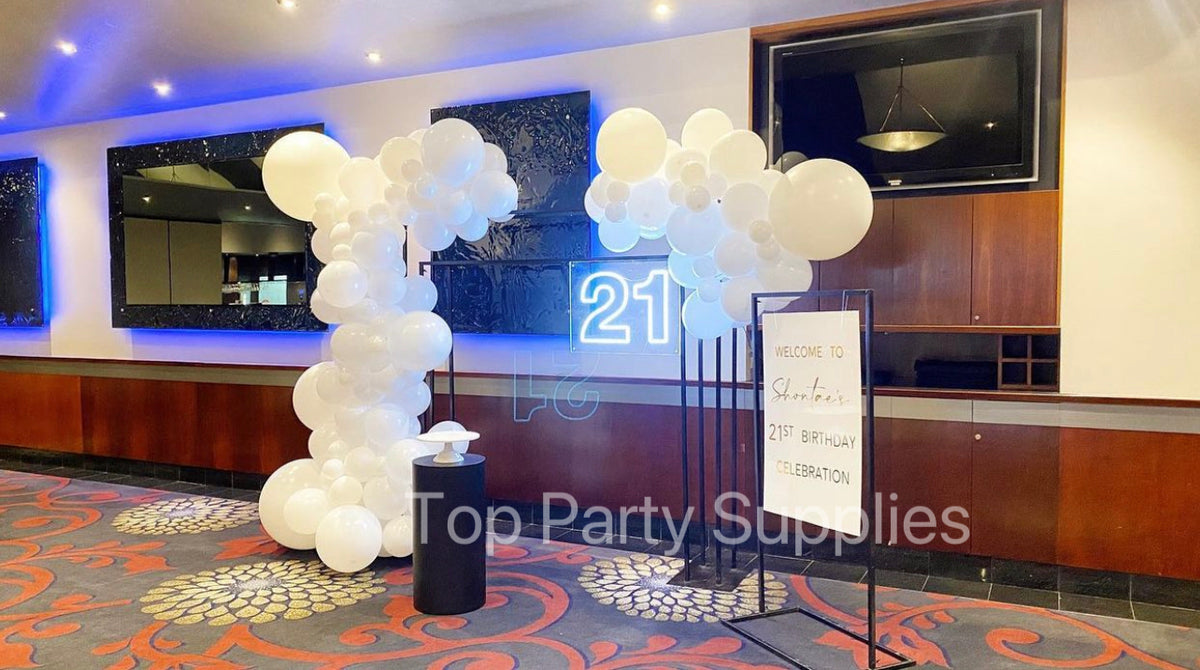 Square Black Double Arch Backdrop – Top Party Supplies, Hoppers ...