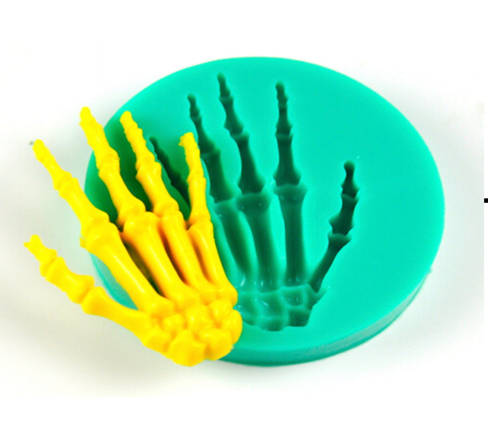 Halloween Bone Skeleton Hand Silicon Fondant Cake Mould – Top Party ...
