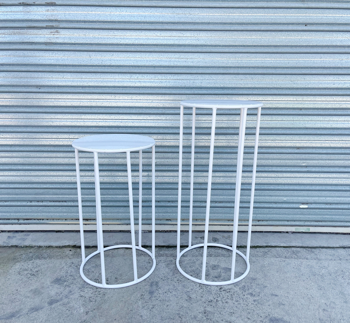 White Elegant Metal Plinths – Top Party Supplies, Hoppers Crossing ...