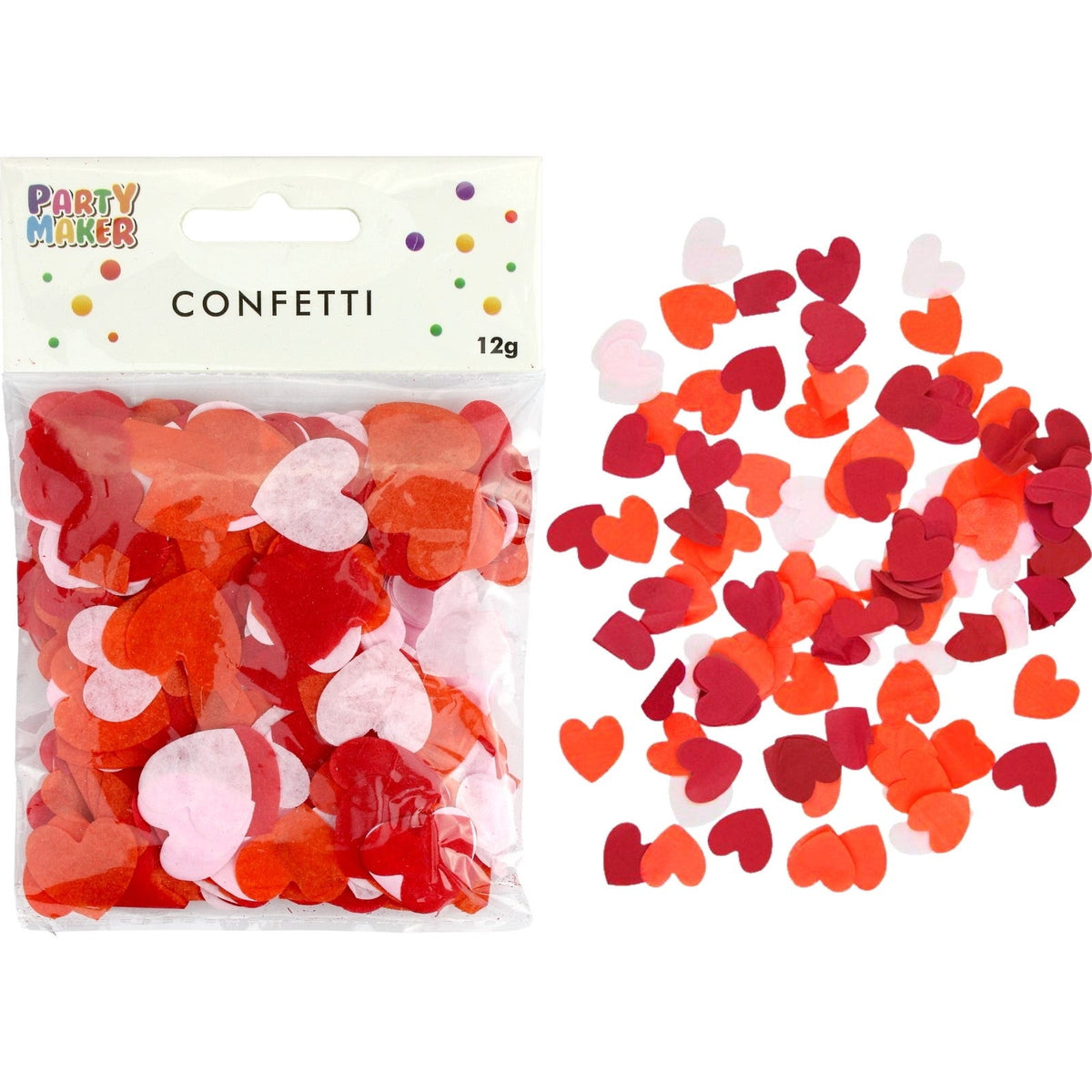 Heart Shape Tissue Confetti 12g – Top Party Supplies, Hoppers Crossing ...