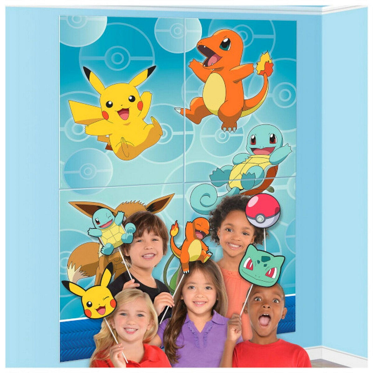 Pokemon Backdrop Scene Setter with Photo Props – Top Party Supplies ...