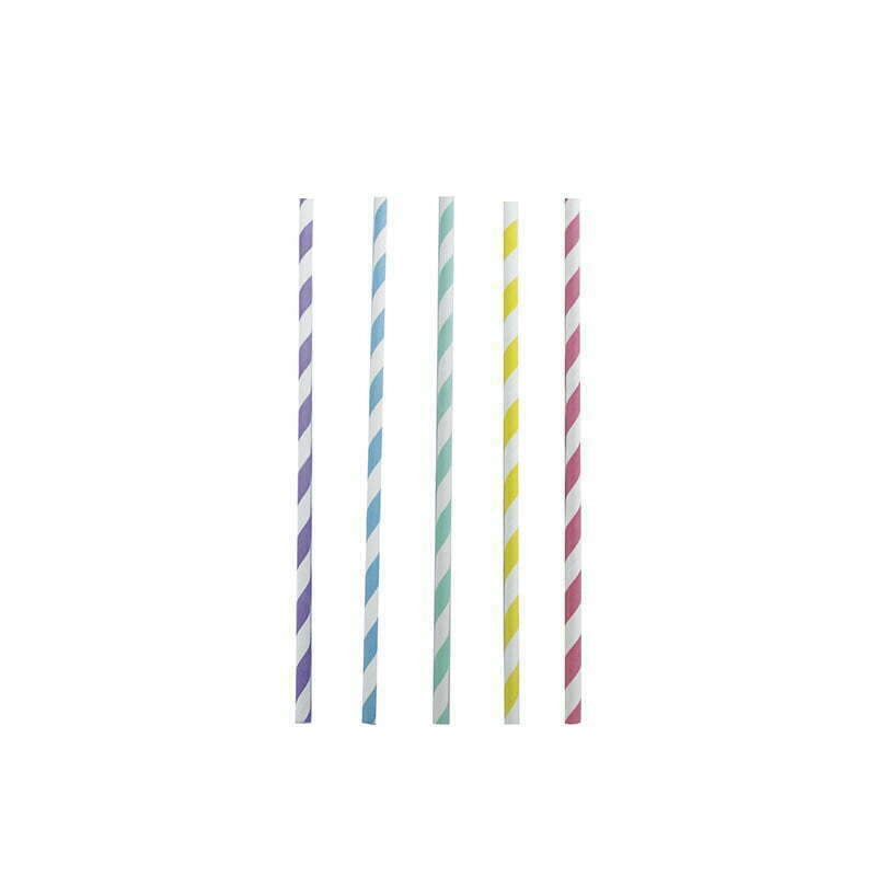 50PK Pastel Assorted Paper Straws – Top Party Supplies, Hoppers ...