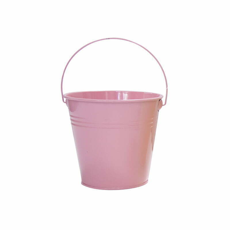 Light Pink Favour Lolly Bucket Tin – Top Party Supplies, Hoppers ...