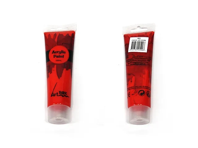 RED 100ML Acrylic Paint Tube – Top Party Supplies, Hoppers Crossing ...